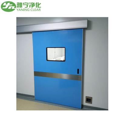China YANING ISO 5 Medical Airtight Automatic and Hermetic Sliding Door  ICU Swing and Sliding Door for Operating Theater for sale