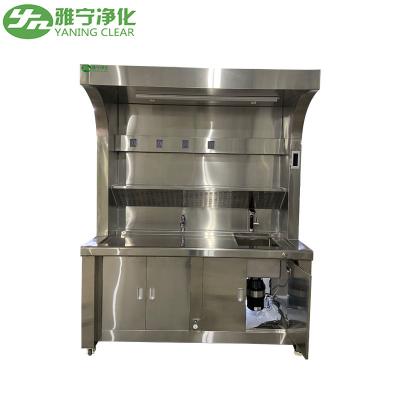 China Laboratory 304 Stainless Steel Hand Wash Sink Multifunction Table Sampling With Stretchable Faucet for sale