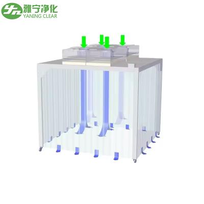 China Stainless Steel 304 Class 100000 FFU Clean Room with Air Shower for sale