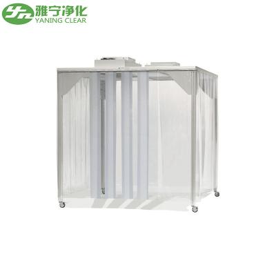 China Prefabricated Portable Rigid Soft Wall Modular Clean Room Booth For Dust-free Environment for sale