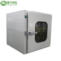 China YANING Stainless Steel Cleanroom Pass Box 440x600x500mm with Active Interlock and Sterilization Lamp for sale