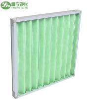China G4 Pleated Panel Pre Air Filter 250Pa Polyester Fiber CE ISO Approved for sale