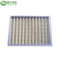 China Aluminum Frame Pleat Air Pre Filter 24x24x2 Inch with 3000 m³/h Flow Rate and G3/G4 Efficiency Rating for sale
