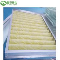 China Aluminum Frame Pleat Air Pre Filter 24x24x2 Inch with 3000 m³/h Flow Rate and G3/G4 Efficiency Rating for sale