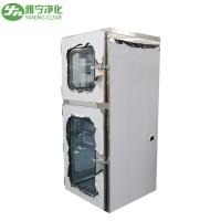 China Electromagnetic SUS201 Cleanroom Pass Through Box 500x500x500mm Interlocking Doors for sale