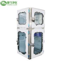 China Electromagnetic SUS201 Cleanroom Pass Through Box 500x500x500mm Interlocking Doors for sale