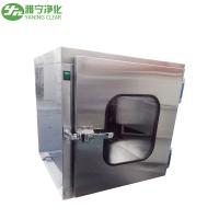 China Customized Cleanroom Pass Box Mini Pass Window with Perspective Window 600x600x600mm for sale