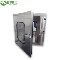 China Customized Cleanroom Pass Box Mini Pass Window with Perspective Window 600x600x600mm for sale