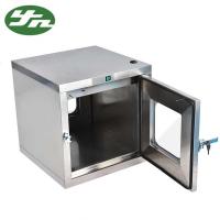 China Stainless Steel Static Cleanroom Pass Box 500x500x500mm Mechanical Interlock for sale
