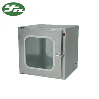 China Mirror Surface Cleanroom Pass Box Static Transfer Window 600*600*600mm Internal Size for sale