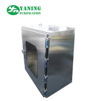 China Stainless Steel Static Cleanroom Pass Box 500x500x500mm Mechanical Interlock for sale