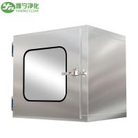 China Customized Cleanroom Pass Box Mini Pass Window with Perspective Window 600x600x600mm for sale