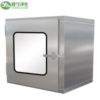 China Customized Cleanroom Pass Box Mini Pass Window with Perspective Window 600x600x600mm for sale