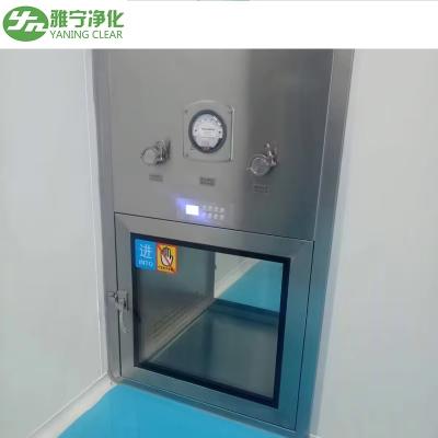 China YANING CE Certificate Stainless Steel Clean Room Dynamic Pass Box Clean Room Equipment Dynamic Pass Through Box for Laboratory for sale