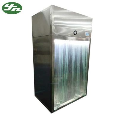 China Stainless Steel 304 Cleanroom Air Flow System Sampling Booth 0.8kw With Wheels for sale