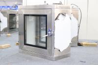China 304 Stainless Steel Electromagnetic Interlock Static Pass Through Box 500-800mm Work Zone 220V Clean Room Transfer for sale
