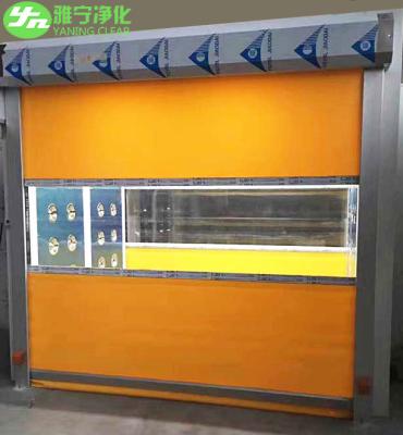 China YANING Cargo Airlock Room Air Shower Cleanroom Air Shower With Roll-up Door for sale