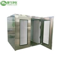 China Double Manual Door Clean Room Pass Through Box Passbox 500mm Mechanical Interlock for sale
