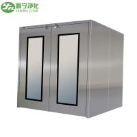 China Double Manual Door Clean Room Pass Through Box Passbox 500mm Mechanical Interlock for sale