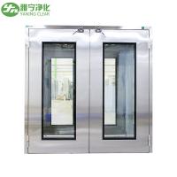 China Double Manual Door Clean Room Pass Through Box Passbox 500mm Mechanical Interlock for sale