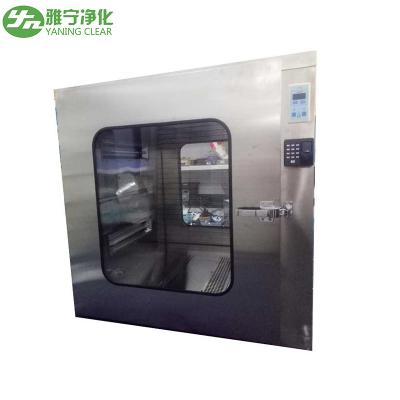 China Pass Transfer Box Pass Thru Box With Fingerprint Password Unlock Cleanroom Pass Box Sterilization for sale