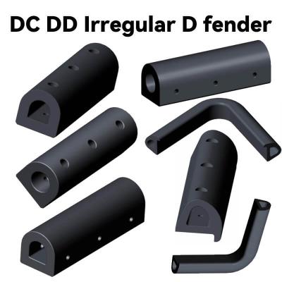 China D-Type Rubber Fender Marine Fender with High Energy Absorption Convenient Mounting and Small Bottom Width for sale