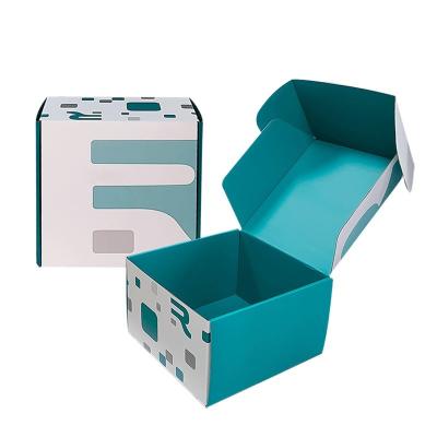 China Recyclable Mailer Shipping Boxes Flat Packed Kraft Corrugated Mailer Boxes for sale