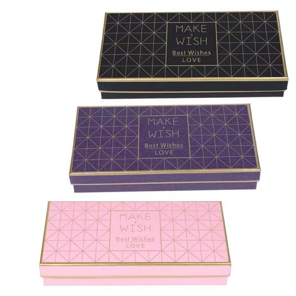 Quality Creative Valentine Gift Packaging Boxes Rectangle Rigid Cardboard Packing Box for sale