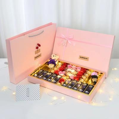 China Creative Valentine Gift Packaging Boxes Rectangle Rigid Cardboard Packing Box for sale
