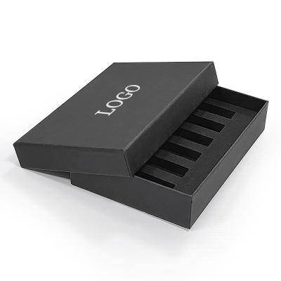 China Rigid Cosmetic Lip Gloss Packaging Box Two Piece Cardboard Box Lift Off Lid Gift Boxes for sale