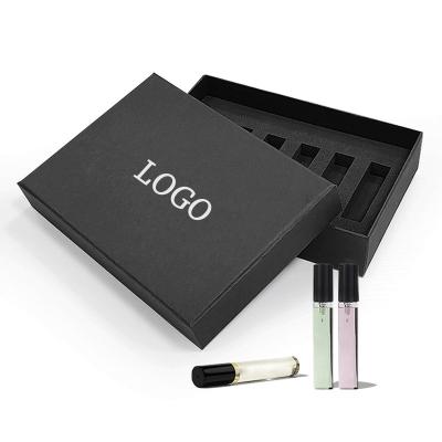 China Rigid Cosmetic Lip Gloss Packaging Box Two Piece Cardboard Box Lift Off Lid Gift Boxes for sale