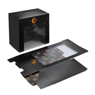 China Varnishing Square Gift Packaging Boxes Folding Paper Baseball Cap Packaging Box for sale