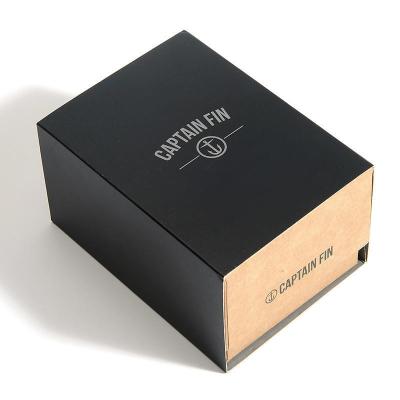 China CMYK Rectangle Lid And Base Box Cardboard Paper Empty Wrist Watch Packaging Box for sale