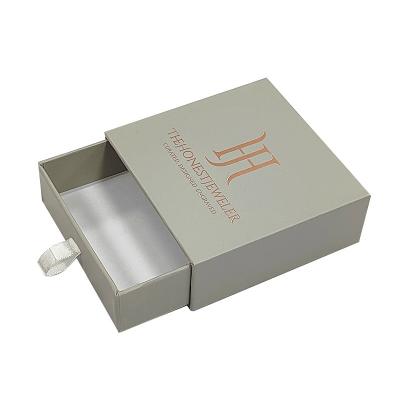 China Recyclable Small Sliding Jewelry Box Varnishing Sliding Drawer Gift Boxes for sale