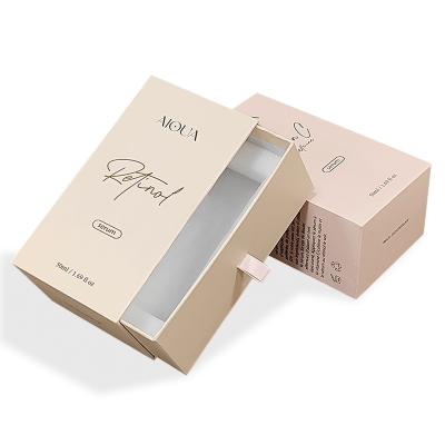 China Exquisite Cologne Perfumes Pull Out Drawing Paper Box with Customizable Logo Design for sale