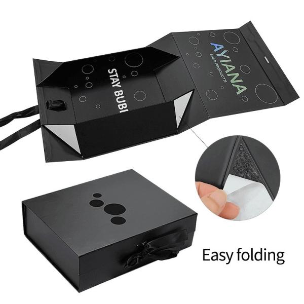 Quality 157art Paper 2mm Cardboard Elegant Collapsible Gift Boxes With Magnetic Closure for sale