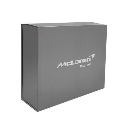 China Custom Folding Magnetic  Rigid Collapsible Box With Embossing Printing Handling for sale