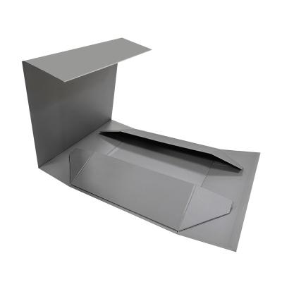 China Custom Folding Magnetic  Rigid Collapsible Box With Embossing Printing Handling for sale