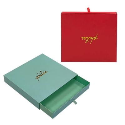 China Luxury Cardboard Wallet Packaging Box Drawer Paper Gift Box Packaging Custom Logo for sale