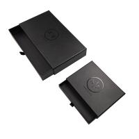 Quality Environmental Protection Matt Lamination Cardboard Hard Black Gift Box for Photo for sale