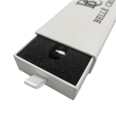 China Tandpastaverpakkingsdoos Recycled Paper Stock Drawer Type Witte doos met schuiminleg Te koop