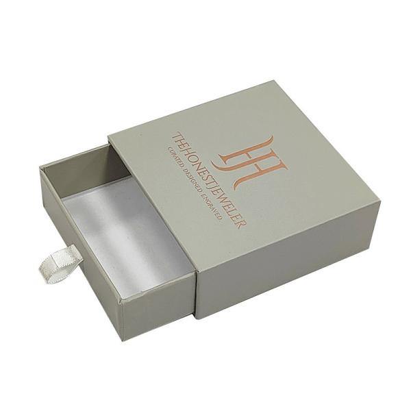 Quality CMYK Small Slide Drawer Box Packaging Sliding Drawer Hard Rustic Paper Jewelry for sale