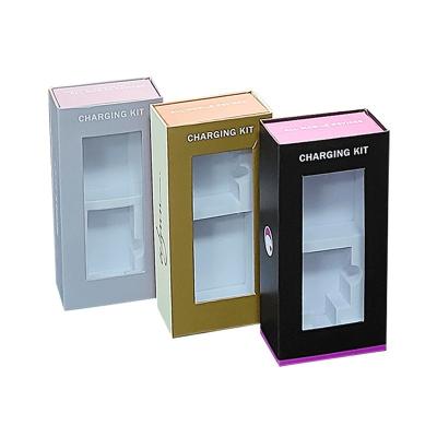 China Luxury Magnetic Gift Box For Power Bank Charger Cable Package With Custom Printing Logo for sale