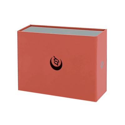 China Varnished Red Book Shape Rectangle Magnetic Gift Box with Flip Top and Magnetic Catch for sale