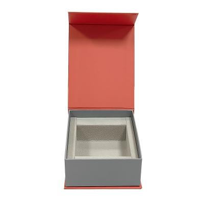 China Varnished Red Book Shape Rectangle Magnetic Gift Box with Flip Top and Magnetic Catch for sale