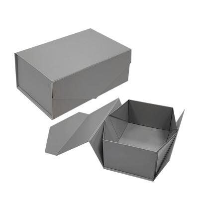 China Customized Logo Folding Package Magnetic Closure Gift Box Luxury Magnetic Folding Cardboard Box Shoes Clothing Packaging Box for sale