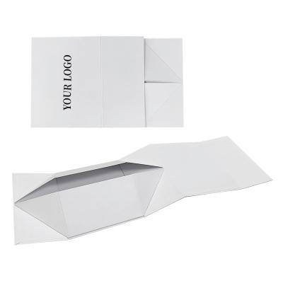 China Custom Folding Flip Paper Box With Die Cuts Top Automatic Lock Bottom Display Paper Box White Reverse Folding End Packaging Box for sale