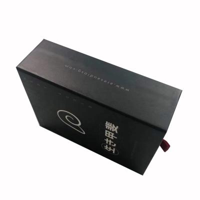 Cina Customizzare cassetto carta scorrevole confezionamento confezione regalo scatola nero con inserto EVA in vendita
