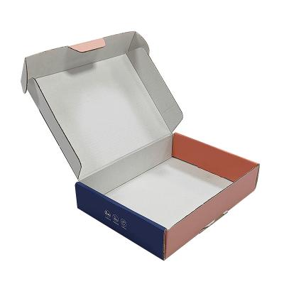 China Custom logo Folding Cardboard Corrugated Mailing Box Holiday Gift Cosmetic Packaging Shipping Box Colorful Decoration Embossed for sale