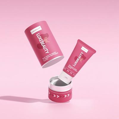 China Cardboard Cylinder Paper Tube Packaging Box Eco-Friendly Cosmetic & Skincare Round Tube Box for Creams Lotions for sale